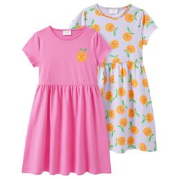 Yigga 2 M&auml;dchen Kleider mit bunten Motiven