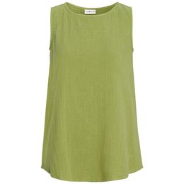 Gina Damen Musselin-Top in Unifarben