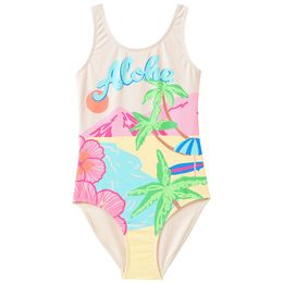 Yigga M&auml;dchen Badeanzug mit sommerlichem Motiv
