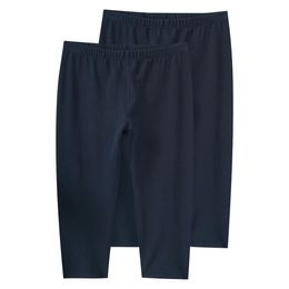 Yigga 2 M&auml;dchen Capri-Leggings im Basic-Look
