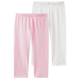 Yigga 2 M&auml;dchen Capri-Leggings im Basic-Look