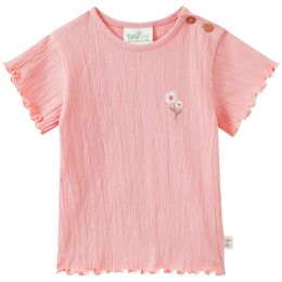 Topomini Baby T-Shirt mit Blumen-Stickerei