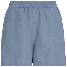 Gina Damen Leinen-Shorts mit Elastikbund