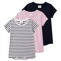 Yigga 3 M&auml;dchen T-Shirts im Basic-Look