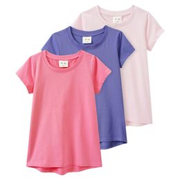Yigga 3 M&auml;dchen T-Shirts im Basic-Look