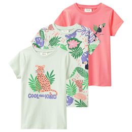 Topolino 3 M&auml;dchen T-Shirts mit bunten Motiven