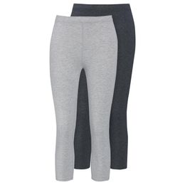 Gina 2 Damen 3/4-Leggings unifarben