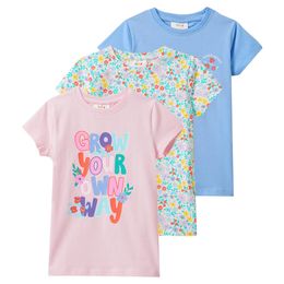 Topolino 3 M&auml;dchen T-Shirts mit bunten Motiven
