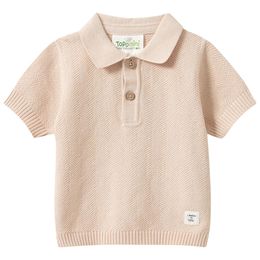Topomini Newborn Poloshirt mit Strickstruktur
