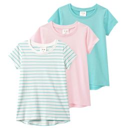Yigga 3 M&auml;dchen T-Shirts im Basic-Look