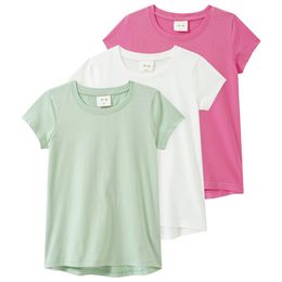 Yigga 3 M&auml;dchen T-Shirts im Basic-Look