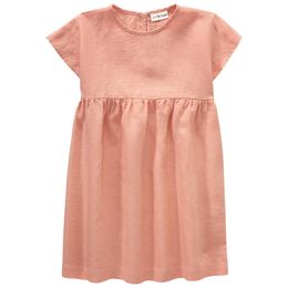 Topolino M&auml;dchen Leinen-Kleid mit kurzen &Auml;rmeln