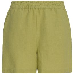 Gina Damen Leinen-Shorts mit Elastikbund