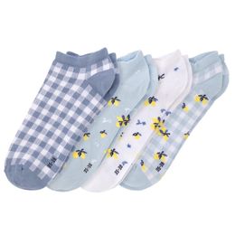 Gina Benotti 4 Paar Damen Sneaker-Socken im Set