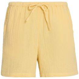 Gina Damen Musselin-Shorts in Unifarben
