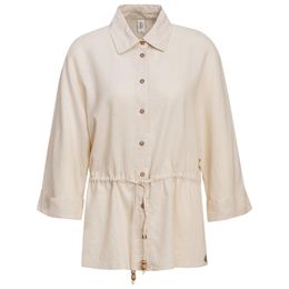 Gina Damen Leinen-Bluse mit Knopfleiste