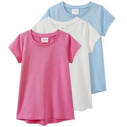 Yigga 3 M&auml;dchen T-Shirts im Basic-Look