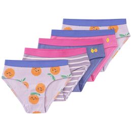 Topolino 5 M&auml;dchen Slips mit Rippstrukur