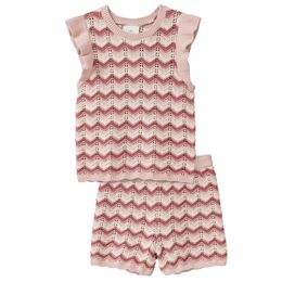 Topolino M&auml;dchen Strick-Set mit Shirt und Shorts