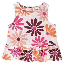 Topolino M&auml;dchen Leinen-Top mit Allover-Muster