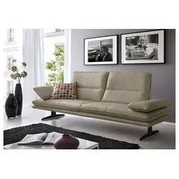 2,5-Sitzer W.Schillig "broadway, Designsofa mit tollem Sitzkomfort", schwarz (pepper s22), B:236cm H:94cm T:96cm, Flachgewebe S22 (100% Polyester), Sofas, Sitztiefenverstellung, Kopfteil- & Seitenteilverstellung, Breite 216cm