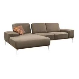 Ecksofa W.Schillig "run, Designsofa mit tollem Sitzkomfort, L-Form", beige (stone z73), B:279cm H:88cm T:178cm, Longlife Xtra-Leder Z73: Naturwalkleder der Luxusklasse aus den erlesensten Rohh&auml;uten. Hautst&auml;rke 1, 1 &ndash; 1, 3 mm;ROHLEDER Jacquard-Flachgewebe Q2 W60 (63% Polyester, 37% Polyacryl);ROHLEDER Chenille-Flachgewebe Q2 W77 (68% Polyacryl, 32% Polyester);Stoff S37 (100% Polyester), Sofas, Ecks