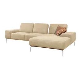 Ecksofa W.Schillig "run, Designsofa mit tollem Sitzkomfort, L-Form", beige (sahara s37), B:279cm H:88cm T:178cm, Longlife Xtra-Leder Z73: Naturwalkleder der Luxusklasse aus den erlesensten Rohh&auml;uten. Hautst&auml;rke 1, 1 &ndash; 1, 3 mm;ROHLEDER Jacquard-Flachgewebe Q2 W60 (63% Polyester, 37% Polyacryl);ROHLEDER Chenille-Flachgewebe Q2 W77 (68% Polyacryl, 32% Polyester);Stoff S37 (100% Polyester), Sofas, Eck