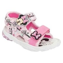 Sandale Disney "MINNIE", M&auml;dchen, Gr. 28, pink, Synthetik, Schuhe Sandale, mit cooler Blinkfunktion