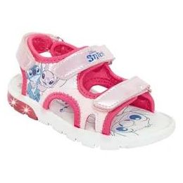 Sandale Disney "LILO & STITCH", M&auml;dchen, Gr. 31, pink, Synthetik, Schuhe Sandale, mit cooler Blinkfunktion