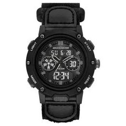 Chronograph Skechers "Warner", schwarz, Armbanduhren, Herren, Chronograph, Quarzuhr, Armbanduhr, Herrenuhr, digital, analog, Tag, Wochentag