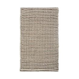 Aquanova Badteppich Axel, Beige, Textil, Uni, rechteckig, 60x100 cm, f&uuml;r Fu&szlig;bodenheizung geeignet, rutschfest, Badtextilien, Badematten