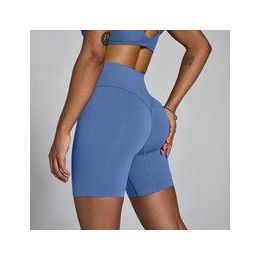 Myprotein MP Damen Tempo Hybrid Seamless Shorts &ndash; Schieferblau - L