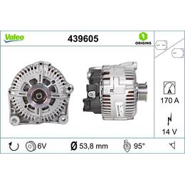 Valeo Generator NEW ORIGINAL PART 439605 f&uuml;r BMW