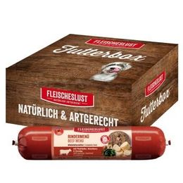 Fleischeslust Nassfutter Hund Adult Futterbox Rind, Pastinake, Haselnuss & Seealge 6x800 g