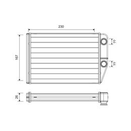 Valeo W&auml;rmetauscher, Innenraumheizung 811514 f&uuml;r Fiat Vaughall