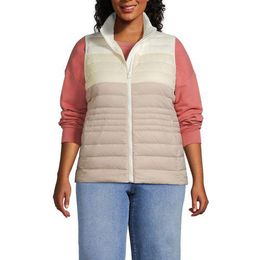 LANDS' END Ultraleichte verstaubare Daunenweste WANDERWEIGHT, Damen,  Wei&szlig;, Polyester/Nylon/Daunen, by Lands' End