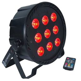 LIGHT4ME LED PAR 9X10W MKII RGBW IR Fernbedienung