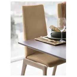 Polsterstuhl stressless "Laurel", braun (taupe paloma, walnuss), B:57cm H:105cm T:60cm, Leder PALOMA: PALOMA ist ein durchgef&auml;rbtes Semianilin-M&ouml;belleder mit nat&uuml;rlicher Narbung., St&uuml;hle, Polsterstuhl, High Back, Gr&ouml;&szlig;e M, mit abgerundeten Beinen in Walnuss