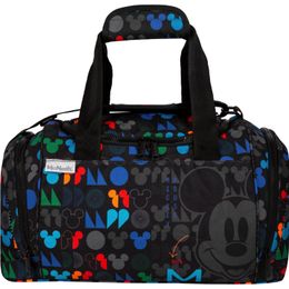 Sporttasche McNeill "Disney, Mickey Mouse", Kinder, Gr. B/H/T: 37cm x 25cm x 20cm, bunt (mickey mouse), Polyester, Taschen Sporttasche, f&uuml;r Schule, Sport und Freizeit
