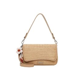 Umh&auml;ngetasche Tamaris "Umh&auml;ngetasche TAS Konstantina", Damen, Gr. B/H/T: 26cm x 15cm x 6,5cm 0, beige (sand 420), Polypropylen, Taschen Umh&auml;ngetasche