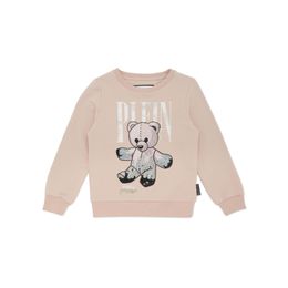 Sweatshirt Philipp Plein "Teddy", M&auml;dchen, Gr. 10, 62, nudepink, Obermaterial: 5% Elasthan, 95% Baumwolle, Sweatshirts Sweatshirt