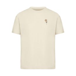 T-Shirt MISS TEE "Miss Tee Trust The Process Tee", Damen, Gr. L, sand, 100% Baumwolle, bedruckt, oversize, Rundhals, Shirts T-Shirt