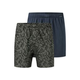 Weiter Boxer Schiesser "Boxershorts Multipacks", Damen, Gr. 10, sortiert 12, Single Jersey, Obermaterial: 100% Baumwolle, gemustert, unifarben, weit, Unterhosen, ideal als Geschenk, mit Eingriff