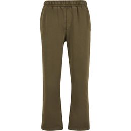 Jogginghose Urban Classics "Urban Classics Vintage Heavy Trackpants", Herren, Gr. L, US-Gr&ouml;&szlig;en, warmkhaki, 70% Baumwolle, 30% Polyester, unifarben, relaxed fit, Hosen Jogginghose