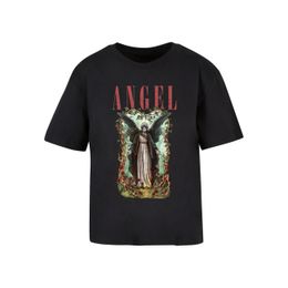 Kurzarmshirt MISS TEE "Miss Tee Damen Angel Tee", Damen, Gr. S, schwarz, 100% Baumwolle, bedruckt, normal, Rundhals, Shirts