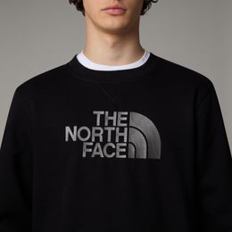 Kapuzensweatshirt The North Face "M DREW PEAK REGULAR CREW", Herren, Gr. XXL, schwarz (tnf schwarz), Obermaterial: 80% Baumwolle, 20% Polyester, Sweatshirts, sportlicher Stil, aus Baumwolle und Polyester