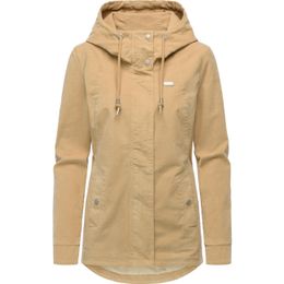 Cordjacke Ragwear "Alvena Cordy YOUMODO", Damen, Gr. XXL (44), sand, Material: 98% Baumwolle, 2% Elasthan. Innenfutter: 100% Polyester, figurumspielend h&uuml;ftbedeckend, hoch geschlossener Ausschnitt, &Auml;rmel ohne &Auml;rmelschlitz abgesteppte Kante, Jacken, Sportliche leichte Kordjacke mit Kapuze