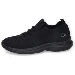 Slip-On Sneaker Dockers by Gerli, Damen, Gr. 36, schwarz, Textil, Schuhe, Sneaker, Schlupfschuh, Freizeitschuh mit ultraleichter Sohle