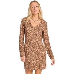 Minikleid Billabong "Your Time", Damen, Gr. S, US-Gr&ouml;&szlig;en, espresso, Obermaterial: 60% Walkfrottier, 40% Viskose;, Kleider Minikleid