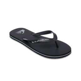 Zehentrenner Quiksilver "MOLOKAI CORE", Herren, Gr. 40, schwarz, silber, Synthetik, Schuhe Zehentrenner, Sommerschuhe